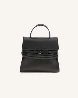 Moschino Tie Me Leather Handbag