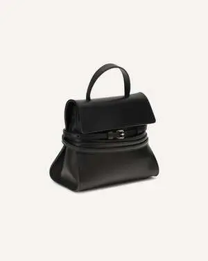 Moschino Tie Me Leather Handbag