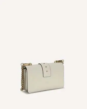 Pinko Love One Small Shoulder Bag With Diamond Cut Logo Buckle