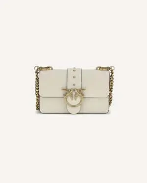 Pinko Love One Small Shoulder Bag With Diamond Cut Logo Buckle