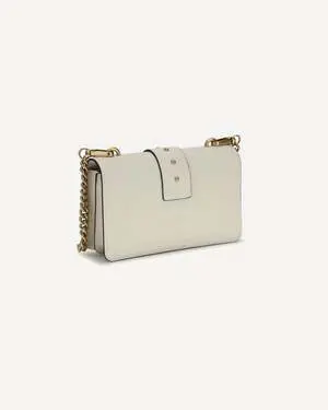 Pinko Love One Small Shoulder Bag With Diamond Cut Logo Buckle