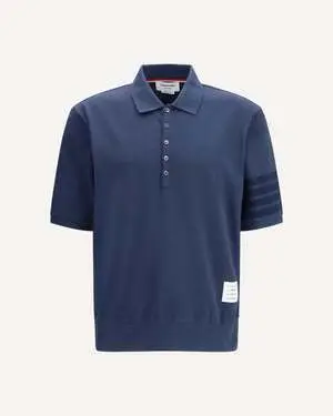 Thom Browne Cotton Polo - Blue