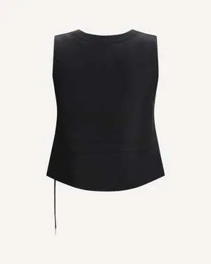 Sacai Twill Vest - Black
