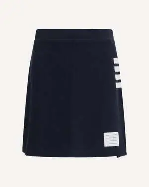 Thom Browne 4-bar Piqué Mini Skirt - Blue