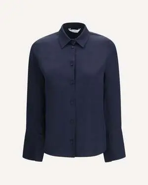 Max Mara Mxpvoliera Silk Shirt - Blue