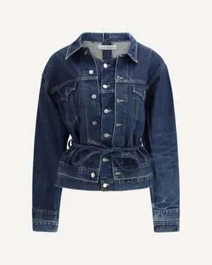 E.L.V. DENIM Ridley Belted Denim Jacket