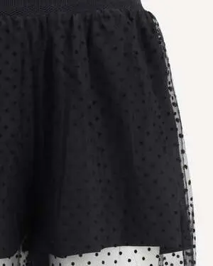 Alaïa Mesh Wide-leg Pants With Integrated Shorts