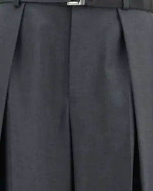 Sacai Wide Leg Belted Pants