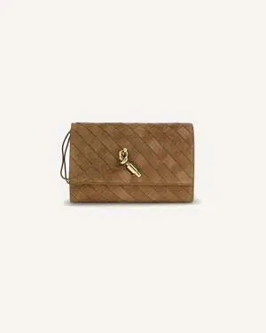 Bottega Veneta Andiamo Clutch With Shoulder Strap