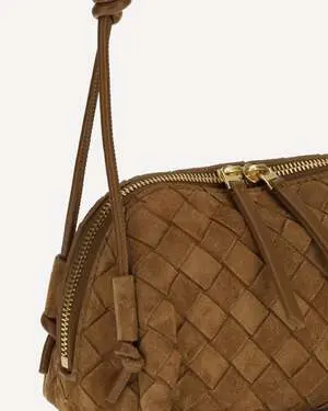 Bottega Veneta Mini Loop Shoulder Bag - Brown
