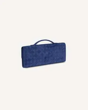 Bottega Veneta Andiamo Clutch With Knot Closure - Blue