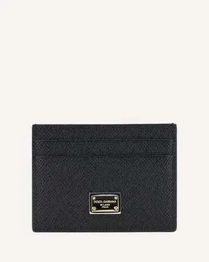 Dolce & Gabbana Leather Cardholder - Black