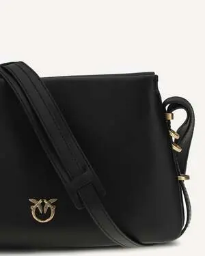 Pinko Mini Shoulder Bag With Decorative Rings - Black