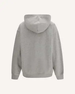 GANNI Tiger Print Graphic Hoodie - Grey