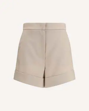 Max Mara Mohair And Silk Canvas Shorts - Green