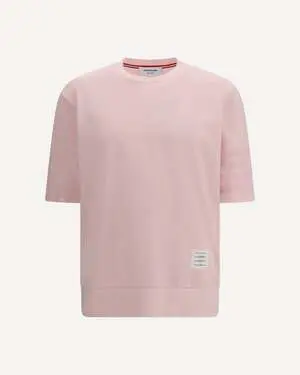 Thom Browne 4-bar Cotton Jersey T-shirt - Pink