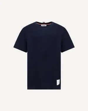 Thom Browne Short Sleeve Crewneck T-shirt - Blue