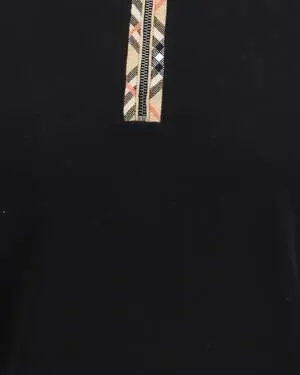 Burberry Wool Knit Pullover With Check Detailing