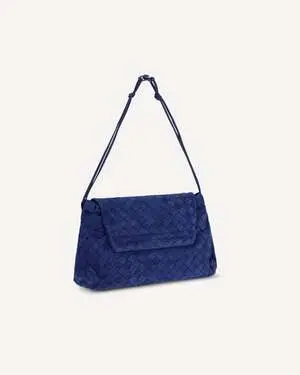 Bottega Veneta Giorno Shoulder Bag - Blue
