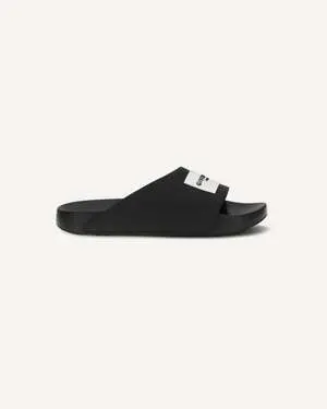 Givenchy Rubber Logo Slide Mules - Black