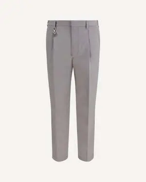 Prada Tailored Cotton Poplin Pants - Grey