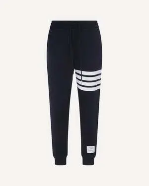 Thom Browne Cotton Jogger Sweatpants With Signature Stripes