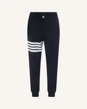 Thom Browne Cotton Jogger Sweatpants With Signature Stripes
