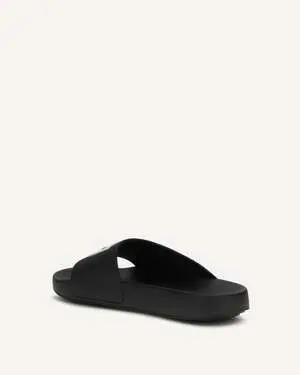 Givenchy Rubber Logo Slides - Black