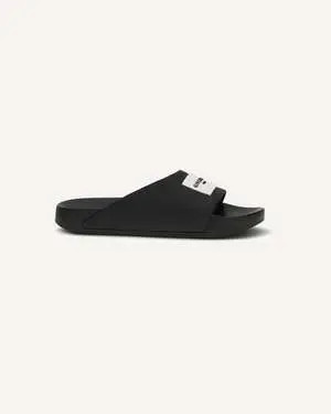 Givenchy Rubber Logo Slides - Black
