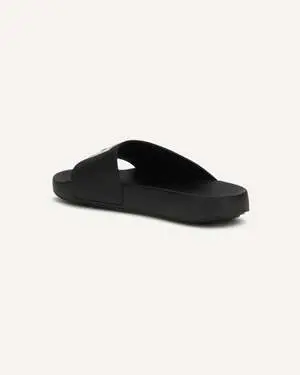 Givenchy Rubber Logo Slides - Black