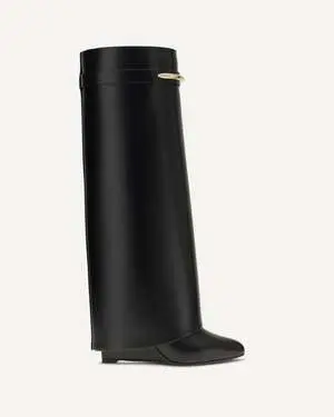 Givenchy Leather Shark Boots - Black