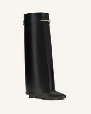 Givenchy Leather Shark Boots - Black