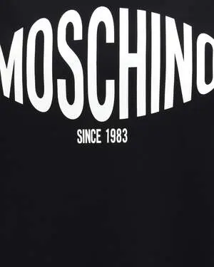 Moschino Printed Organic Cotton Sweatshirt - Black
