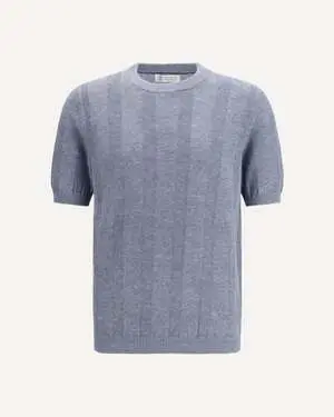 Brunello Cucinelli Short-sleeve Knitted Top