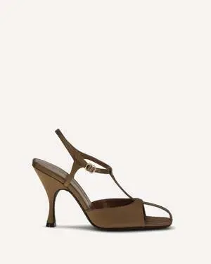 HERBERT LEVINE Embellished Open Toe Sandals