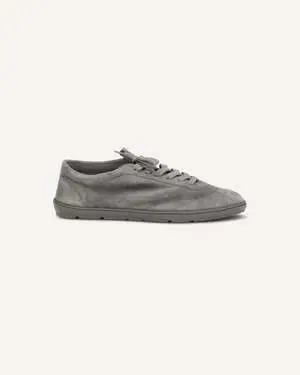 Brunello Cucinelli Suede Lace-up Sneakers - Grey