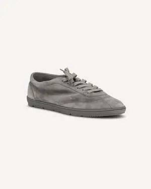 Brunello Cucinelli Suede Lace-up Sneakers - Grey