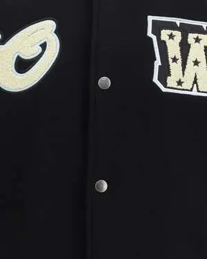 Off-White Varsity Star Logo Jacket - Black