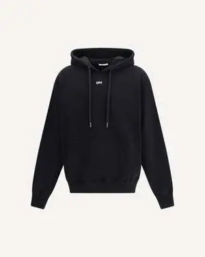 Off-White Skate" Cotton Hoodie With Contrast Logo - Black