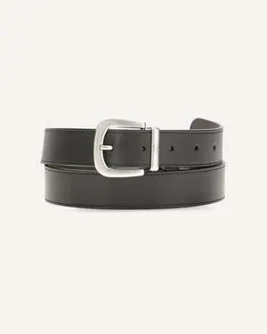 Valentino Garavani Reversible Leather Belt With V Logo Buckle