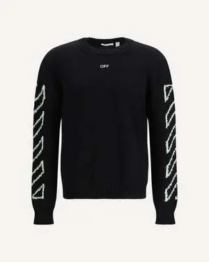 Off-white Medium Knit Sweaters For Men