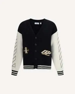 Off-White Star Logo Diagonal Varsity Cardigan