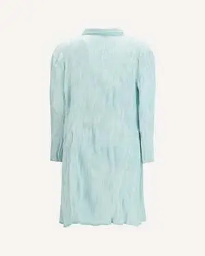 GONGDID DESIGN Wavy Pleated Shirt Dress