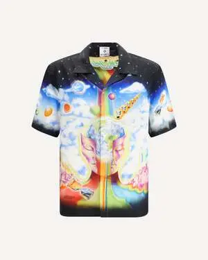 Casablanca Cuban Shirt With Graphic Print Mae - Multicolour
