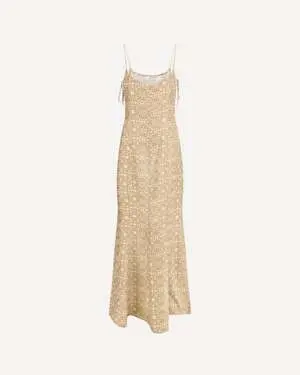 KRISTINA TI Sleeveless V-neck Maxi Dress With Adjustable Ties