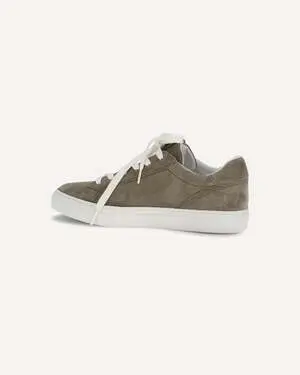 Brunello Cucinelli Suede Sneakers With Precious Loop