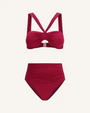 Zimmermann Daylight Bikini - Bordeaux