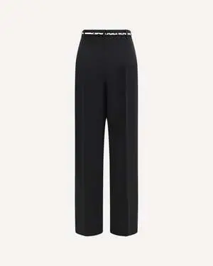 Max Mara Belted Cady Wide-leg Pants