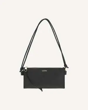 Loewe Calfskin Joya Clutch Bag - Black