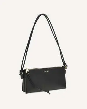 Loewe Calfskin Joya Clutch Bag - Black